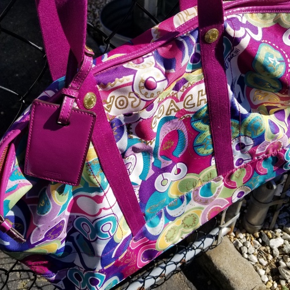 Coach | Bags | Authentic Multi Colored Coach Bag | Poshmark